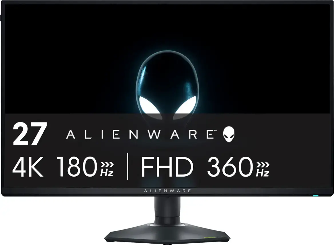 Alienware | Gaming Monitor 27" IPS LED 1440 QHD 180Hz .5-ms G-SYNC Dua ...