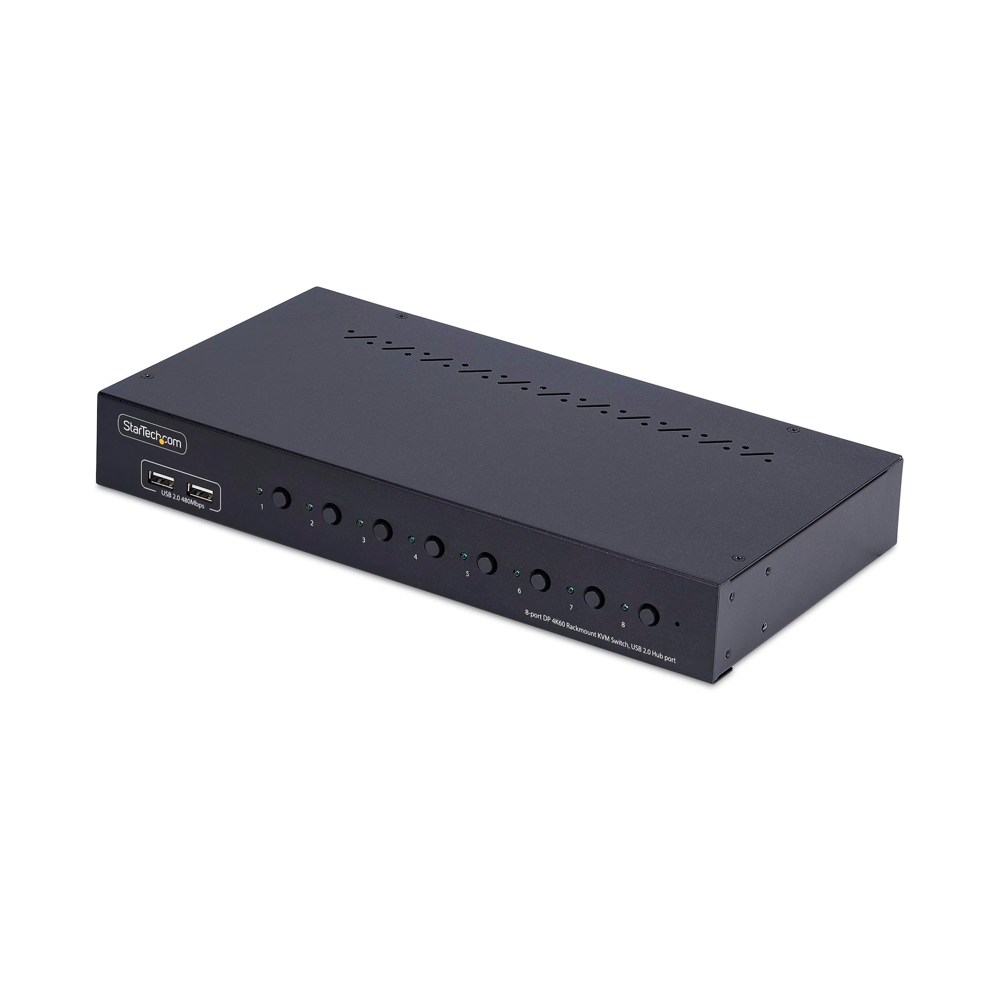 Startech | DisplayPort KVM Switch with 1U Rack Mount Kit 8-Port 4K | R ...