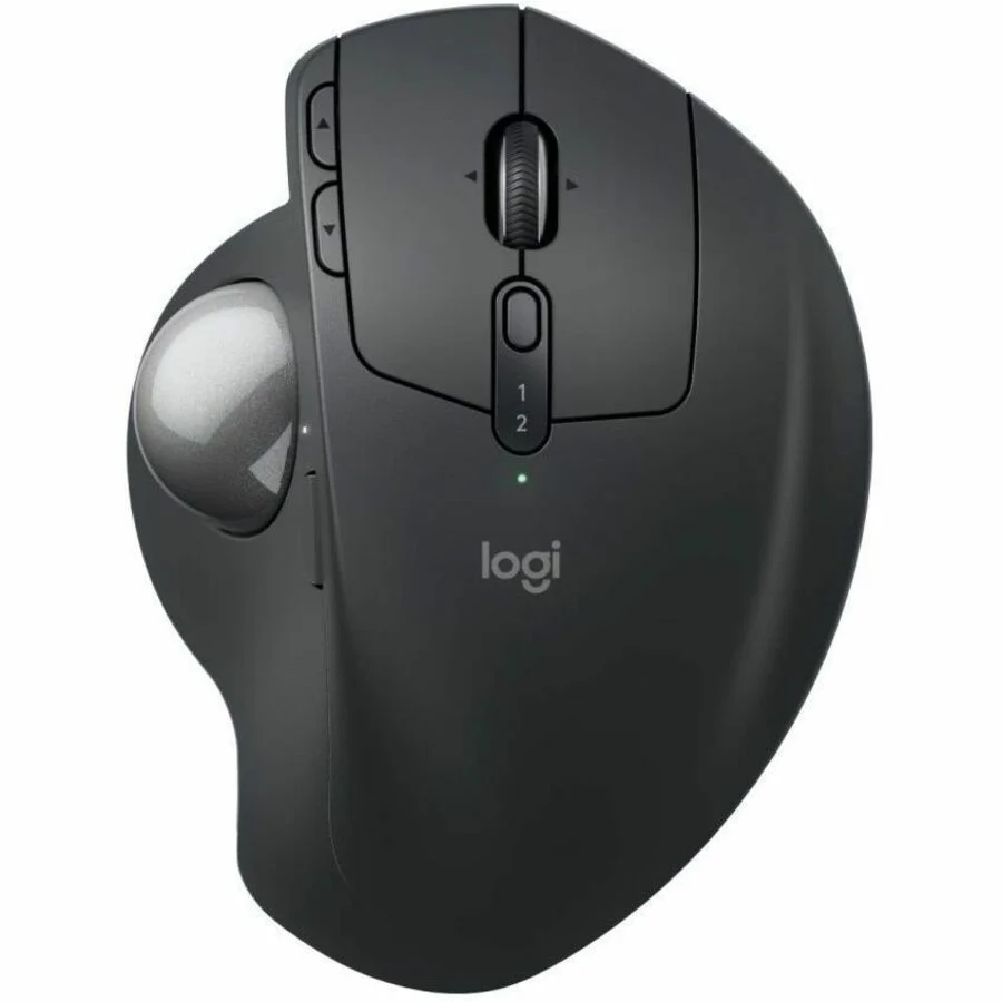 Logitech | MX Ergo S Plus Advanced Ergonomic 2048 DPI Wireless Trackba ...
