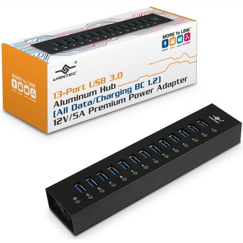 Vantec | Port USB 3.0 Aluminum Hub Data Charging 12V 5A Retail | UGT-A ...