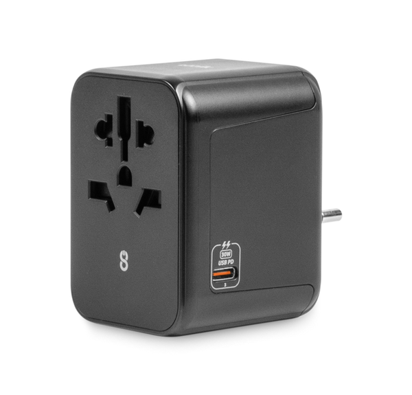 LOGiiX | World Traveler XL - Travel Adapter 30W - Black | LGX-13446 ...