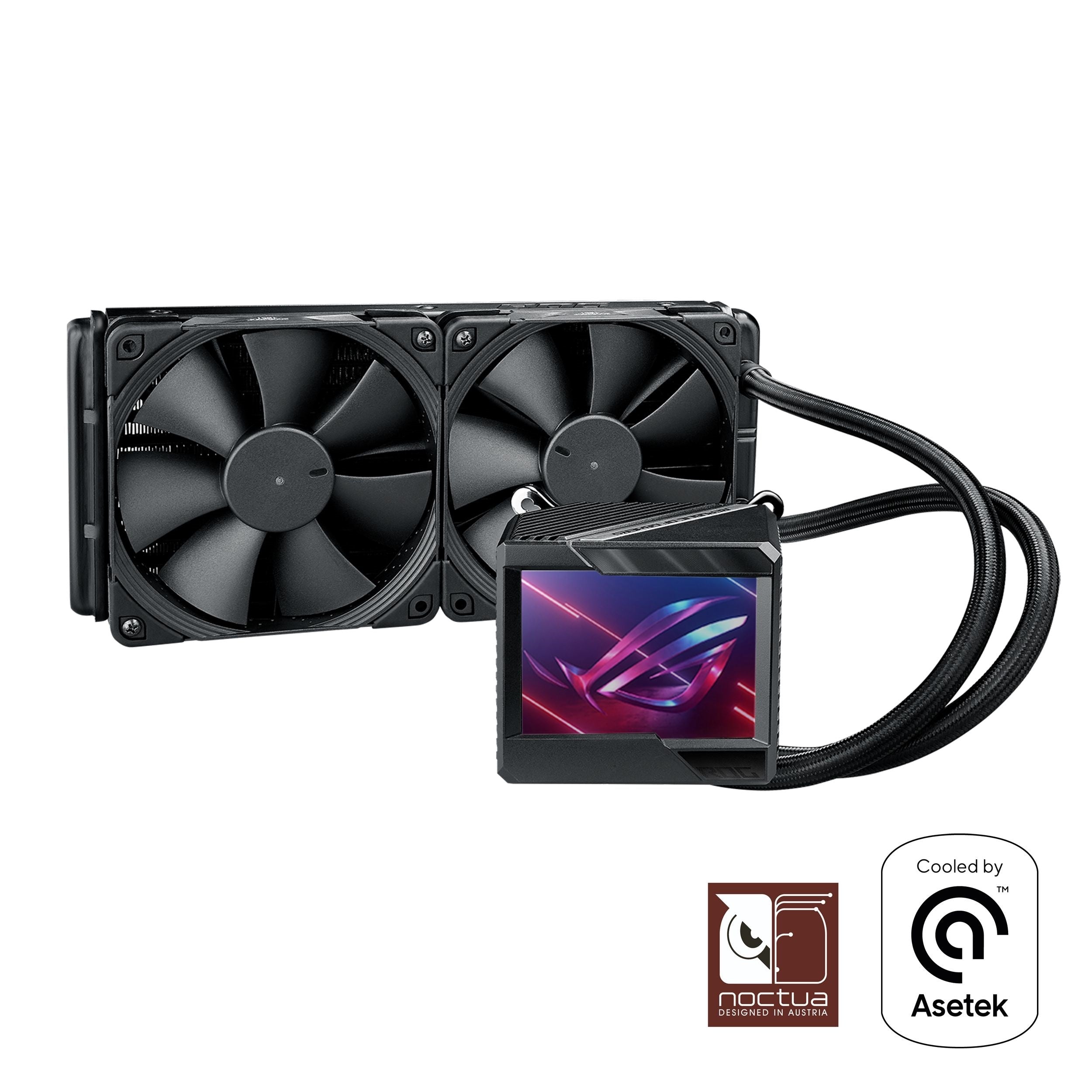 Asus | Fan RGB AIO liquid CPU cooler 3.5 color LCD 240mm | ROG RYUJIN ...